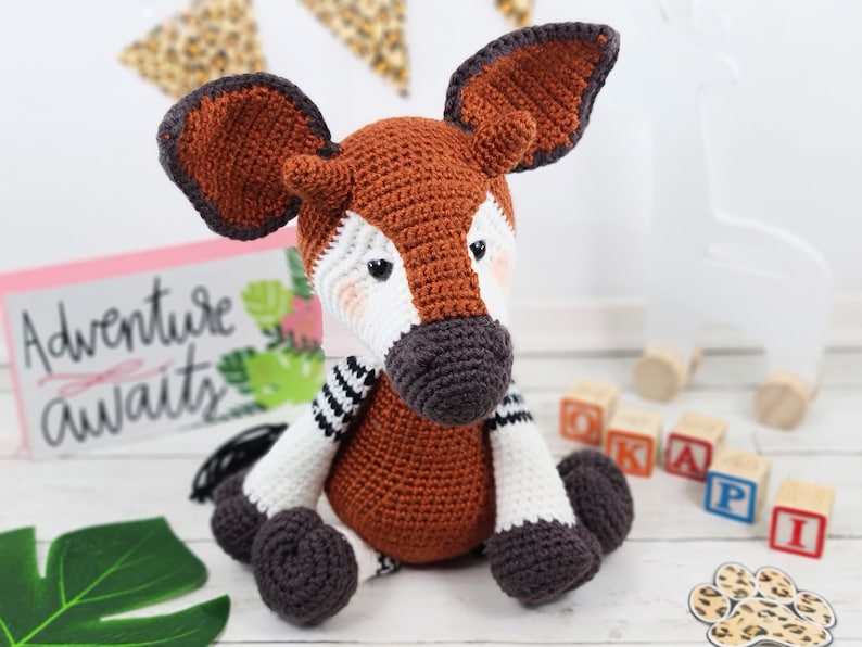 Okapi Okapi Plush Crochet Okapi Okapi Crochet Pattern | Etsy