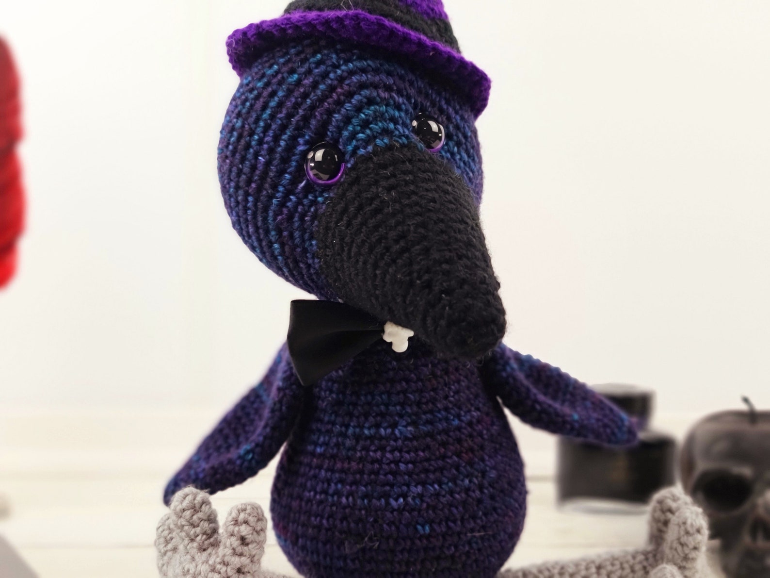Raven Crochet Pattern Crochet Raven Raven Crochet Crochet - Etsy