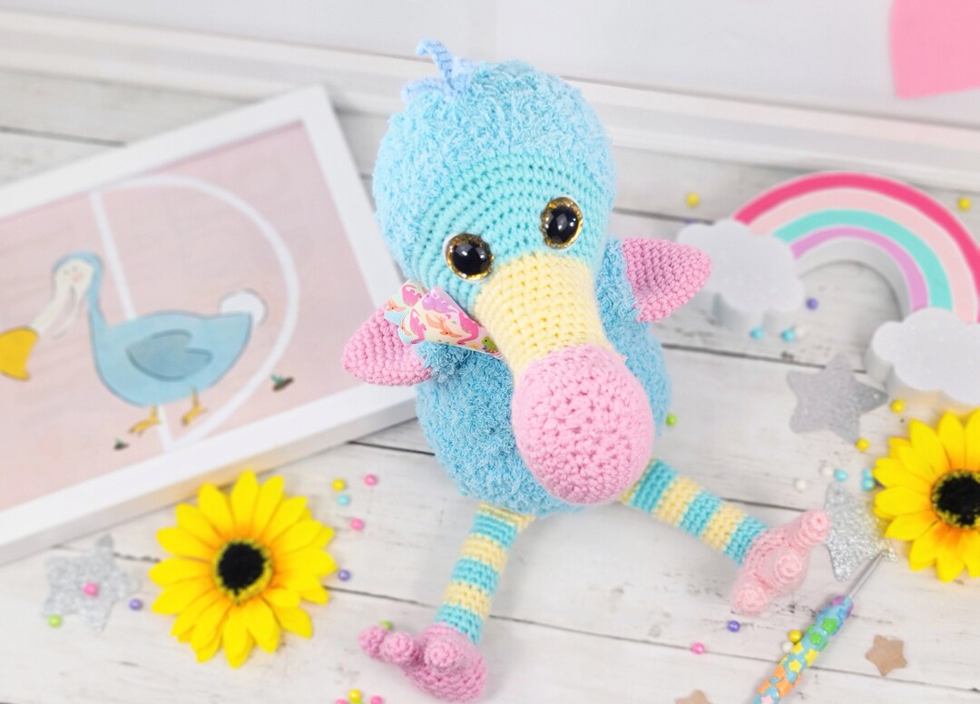 Dodo Bird, Dodo Bird Doll, Dodo Bird Toy, Crochet Dodo Bird, Crochet ...