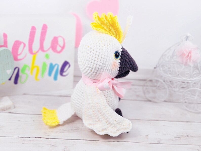 Cockatoo Cockatoo Crochet Pattern Crochet Cockatoo Crochet - Etsy