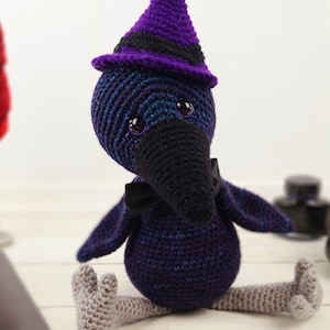 Raven Crochet Pattern, Crochet Raven, Raven Crochet, Crochet Bird ...