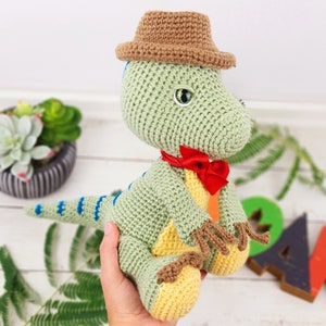 Raptor, Raptor Crochet Pattern, Crochet Pattern, Amigurumi, Raptor ...