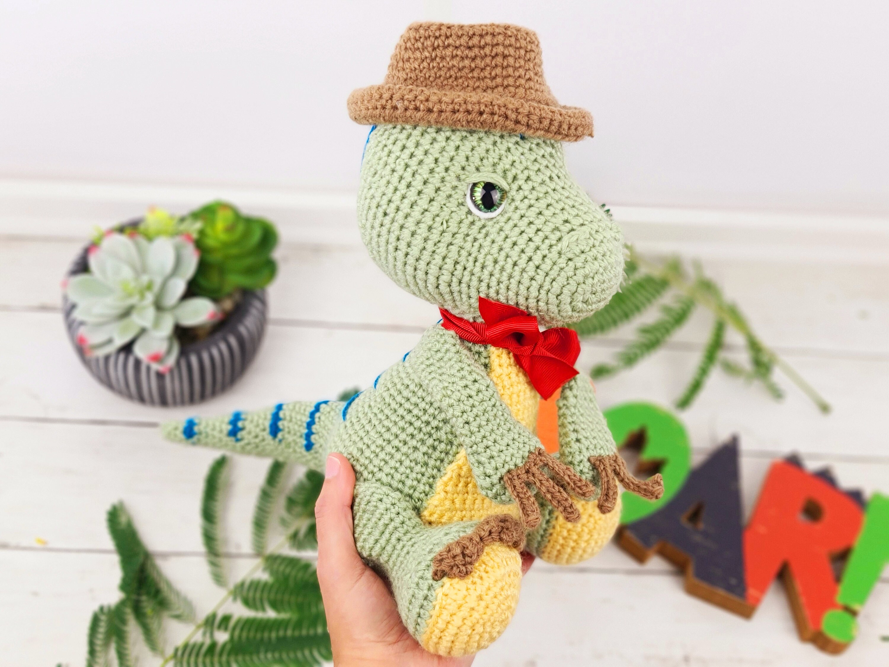 Raptor, Raptor Crochet Pattern, Crochet Pattern, Amigurumi, Raptor ...
