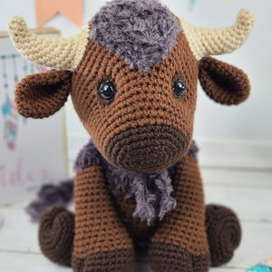 Bison, Bison Crochet Pattern, Crochet, Pattern, Bison Tutorial ...