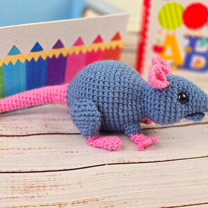 Rat Crochet Pattern, Crochet Rat, Rat Tutorial, Crochet Pattern, Rat ...