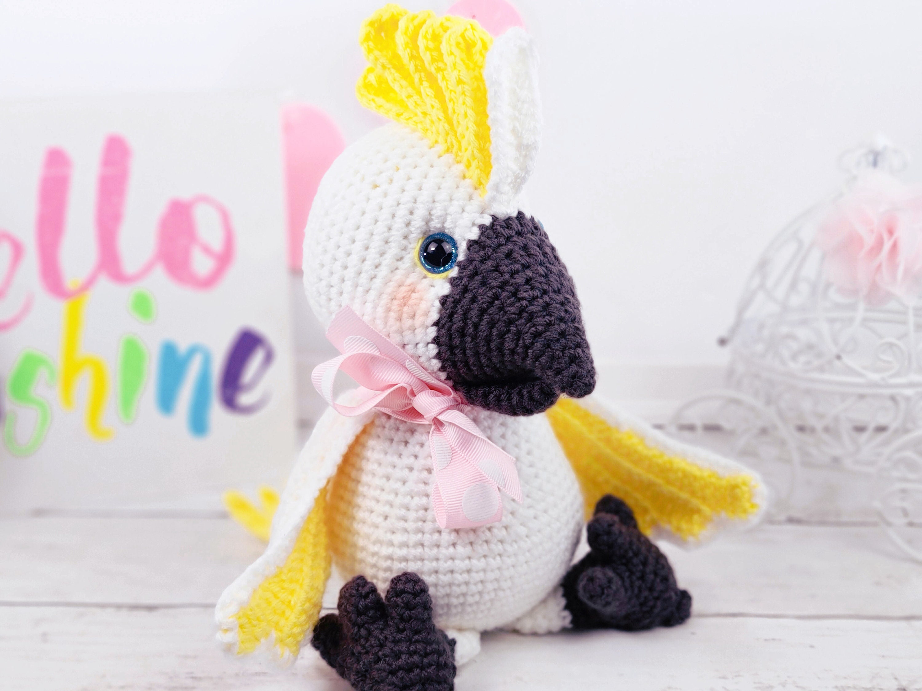 Cockatoo Cockatoo Crochet Pattern Crochet Cockatoo Crochet - Etsy