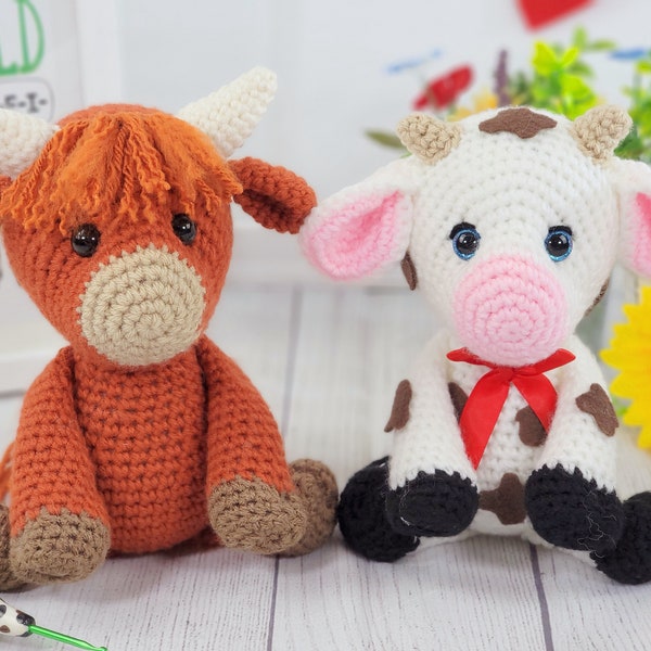 Cow Crochet Pattern - Etsy