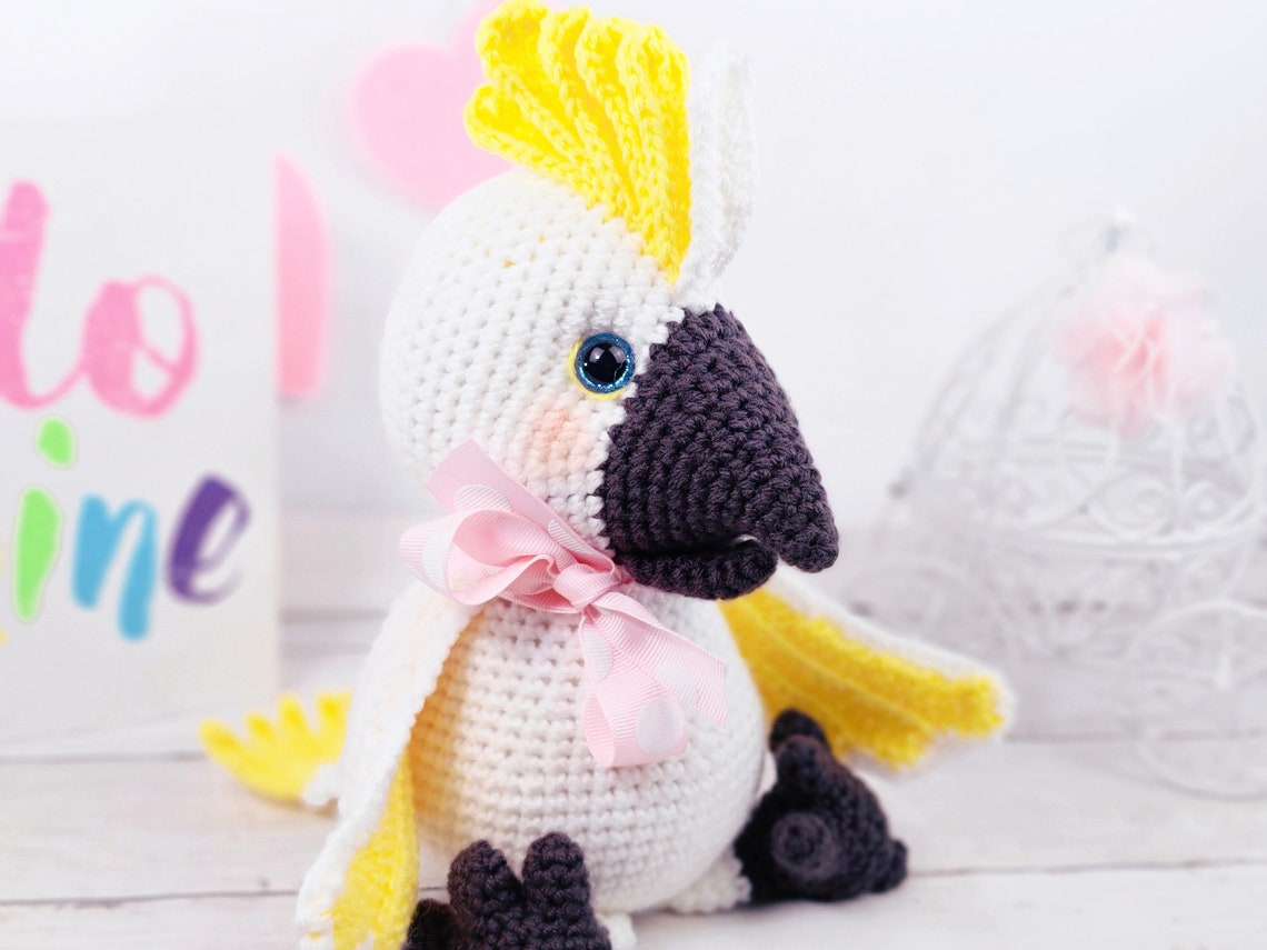 Cockatoo Cockatoo Crochet Pattern Crochet Cockatoo Crochet - Etsy