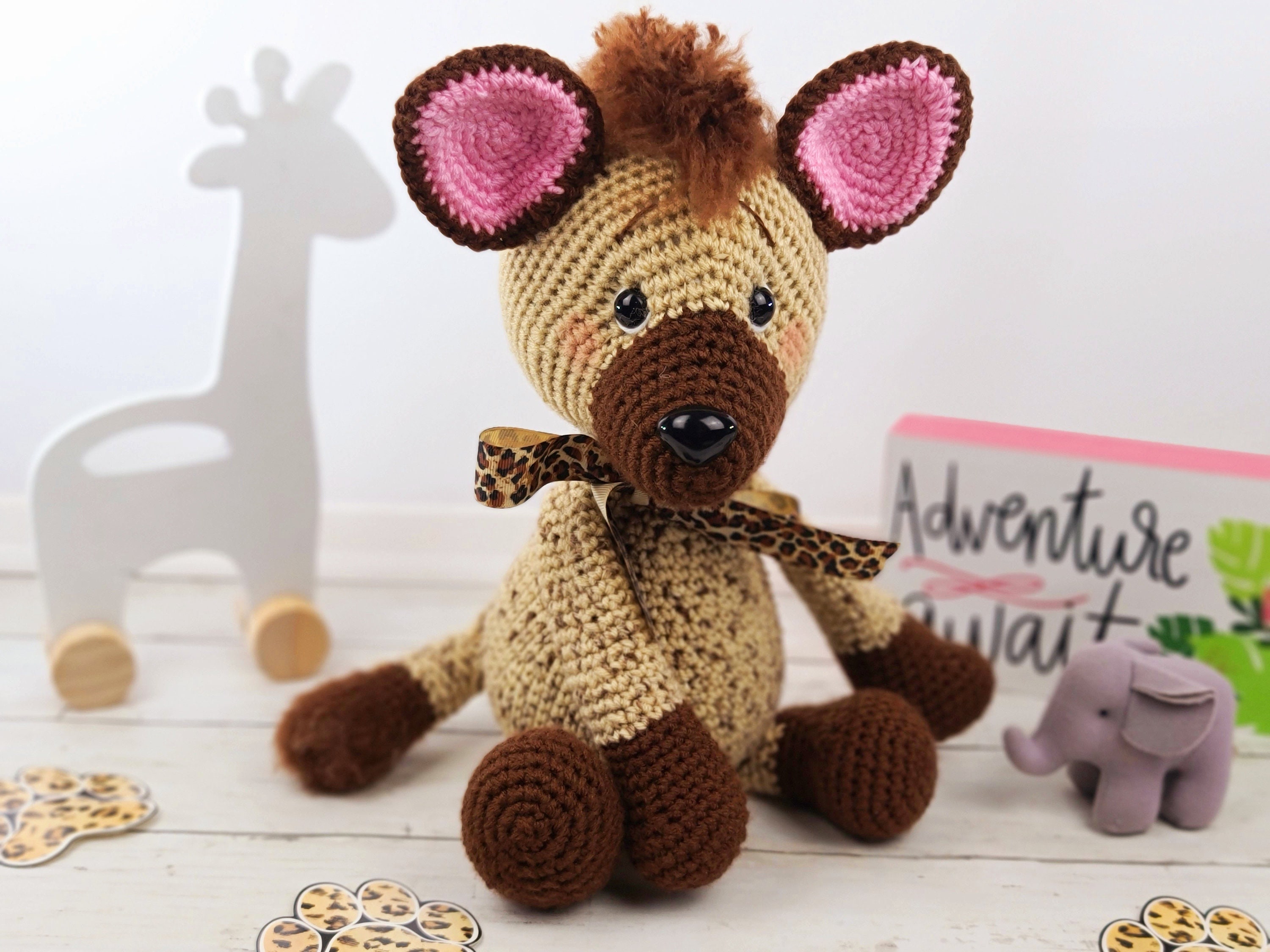 Hyena Crochet Pattern Crochet Hyena Amigurumi Hyena | Etsy UK