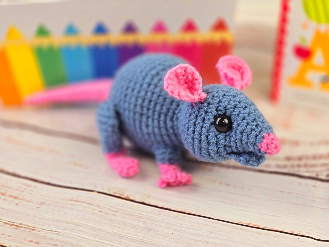Rat Crochet Pattern, Crochet Rat, Rat Tutorial, Crochet Pattern, Rat ...