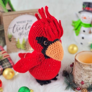 Cardinal, Cardinal Crochet Pattern, Crochet Pattern, Amigurumi, Crochet ...