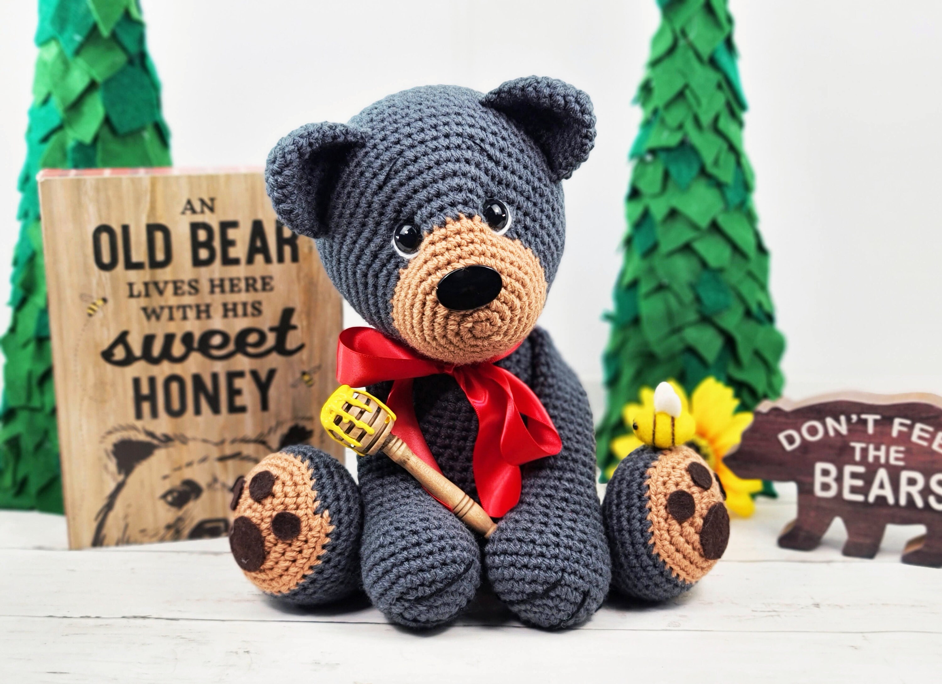 Bear Crochet Pattern Bee Crochet Pattern Crochet Bear - Etsy