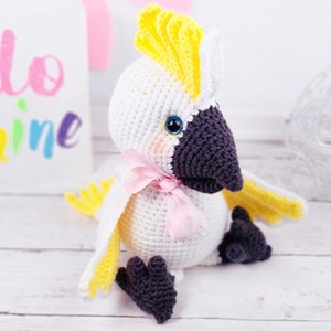 Cockatoo, Cockatoo Crochet Pattern, Crochet Cockatoo, Crochet Pattern ...