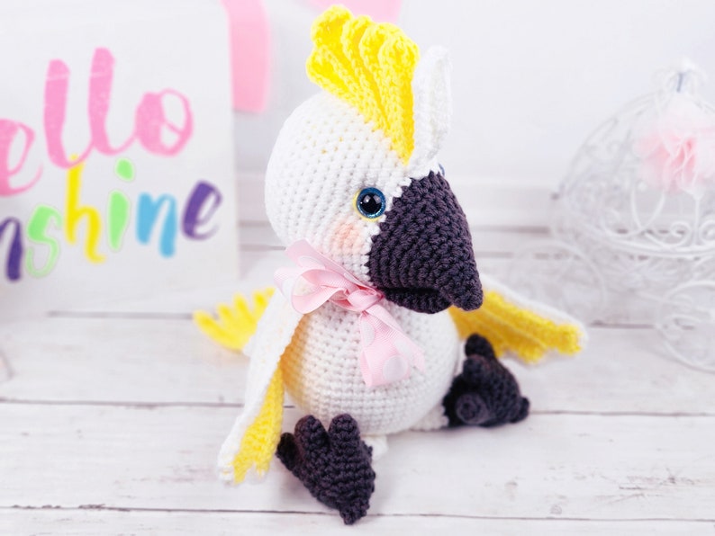 Cockatoo, Cockatoo Crochet Pattern, Crochet Cockatoo, Crochet Pattern ...