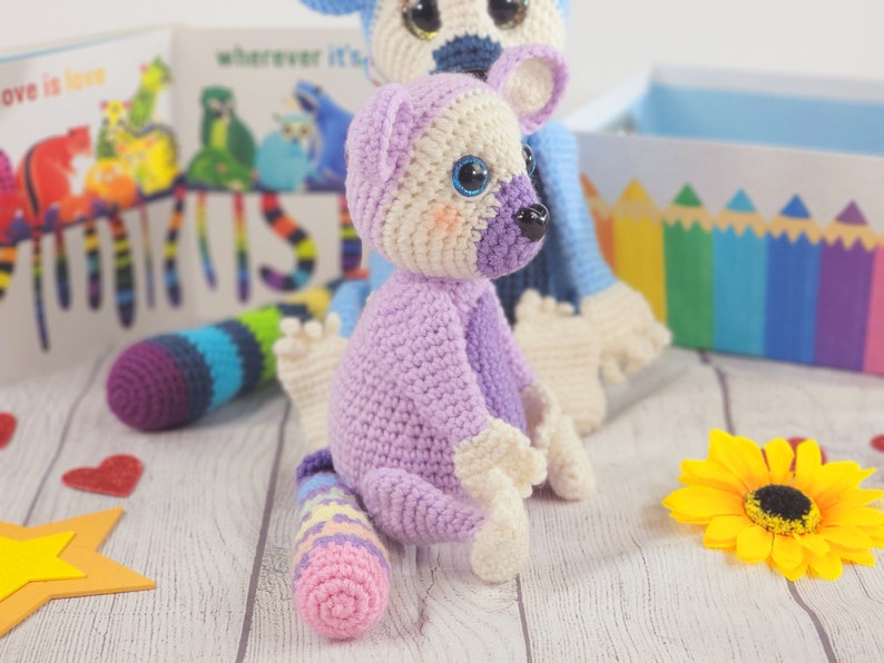 Lemur, Lemur Crochet Pattern, Crochet Pattern, Crochet Lemur, Lemur ...