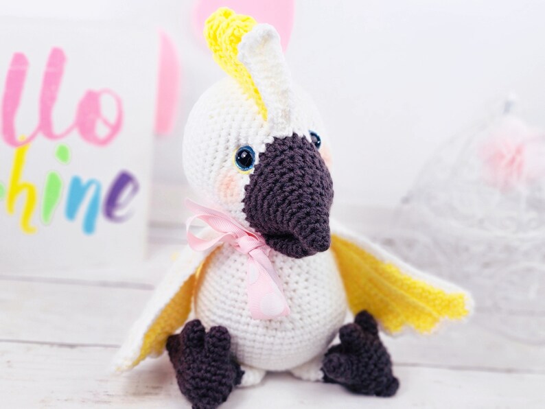 Cockatoo Cockatoo Crochet Pattern Crochet Cockatoo Crochet - Etsy