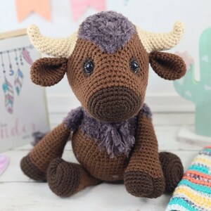 Bison, Bison Crochet Pattern, Crochet, Pattern, Bison Tutorial ...