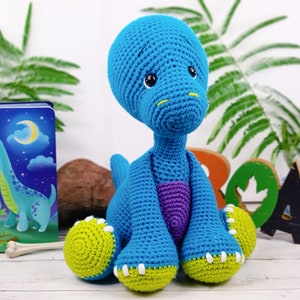 Brontosaurus Crochet Pattern, Crochet Dinosaur, Dinosaur Crochet ...