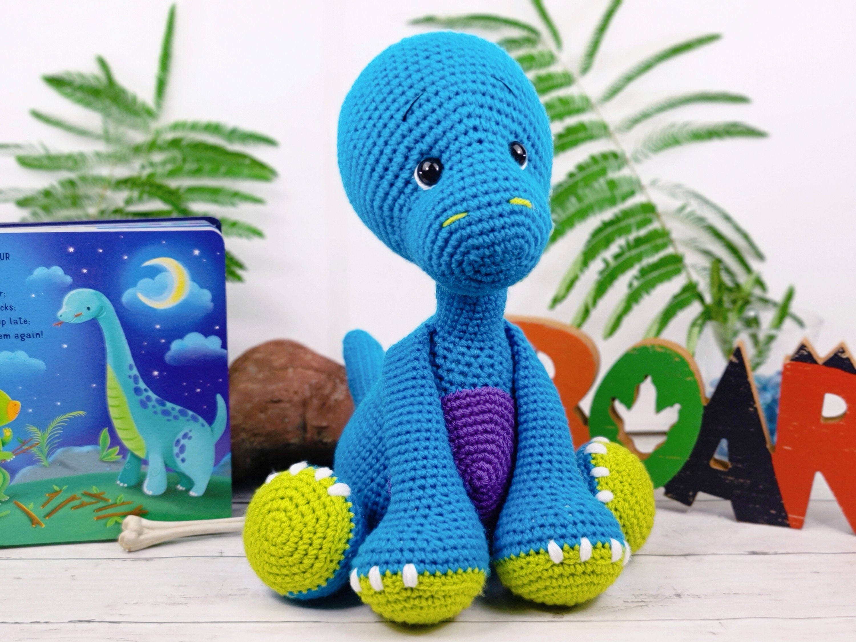 Brontosaurus Crochet Pattern Crochet Dinosaur Dinosaur | Etsy UK