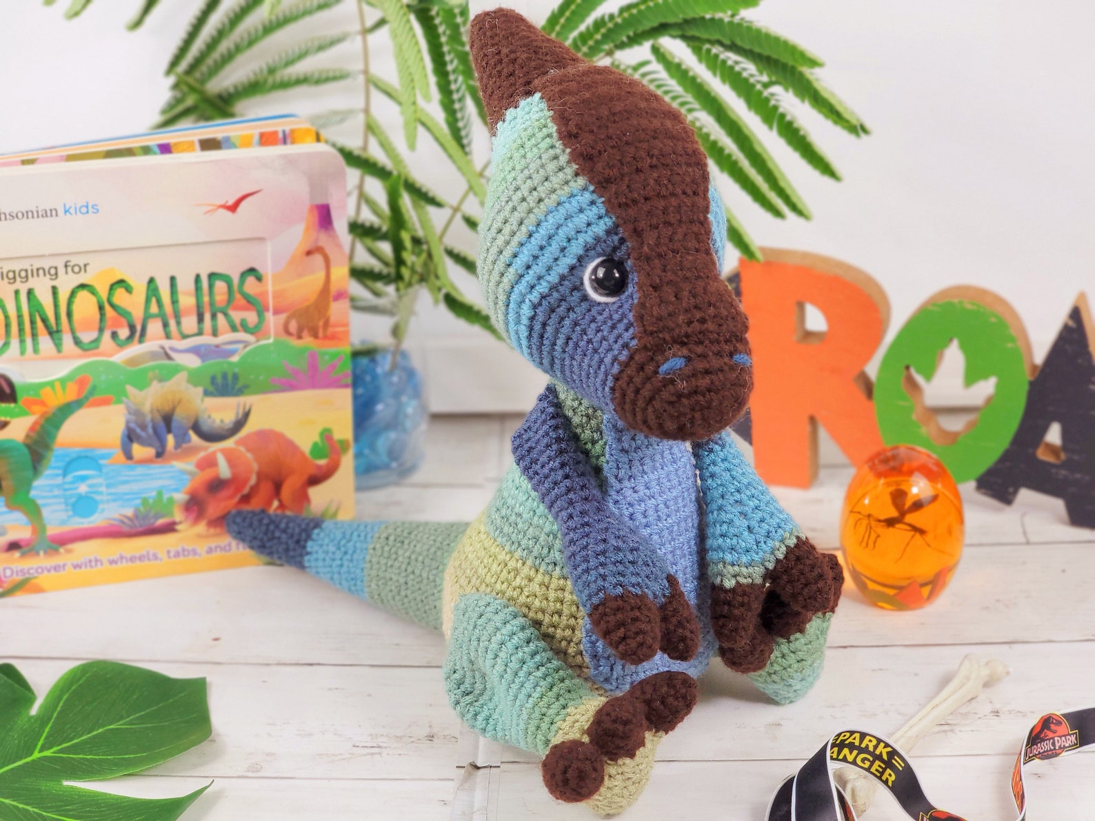 Parasalphosaurus, Dinosaur Crochet Pattern, Crochet Pattern, Crochet ...