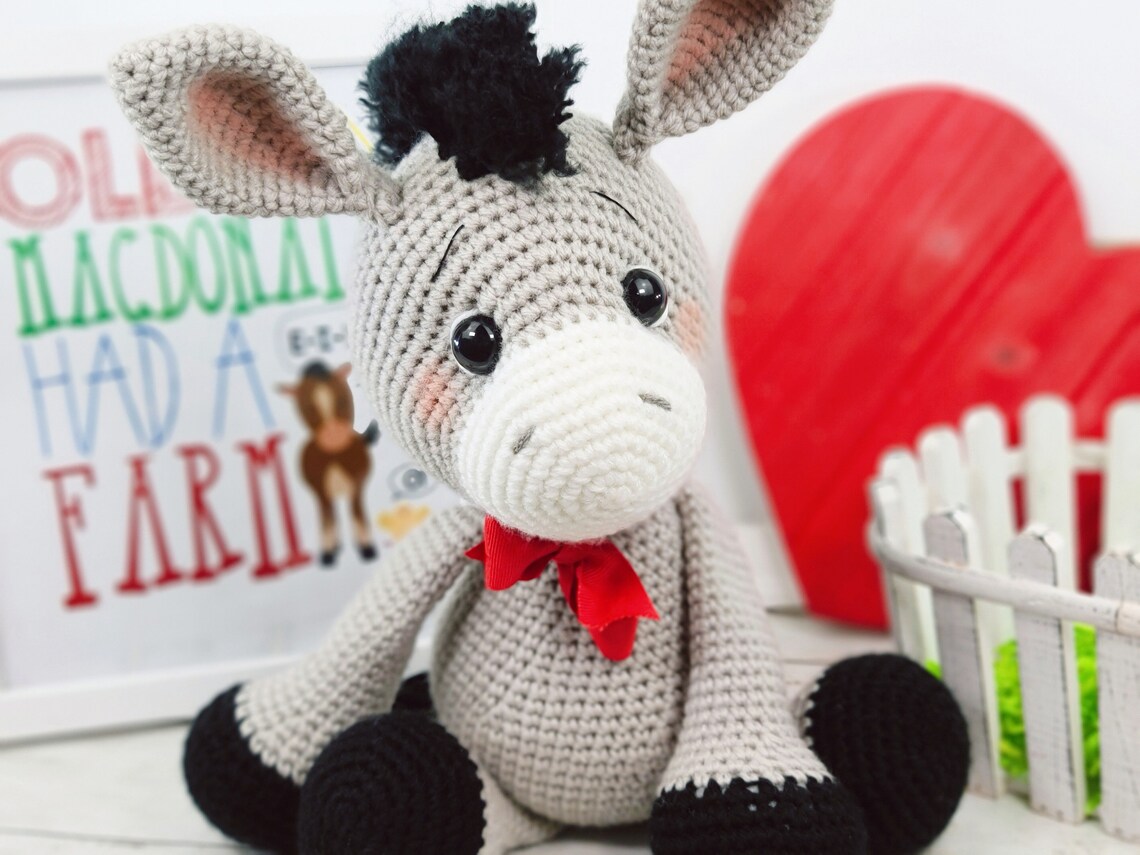 Donkey Crochet Pattern Crochet Donkey Donkey Pattern - Etsy