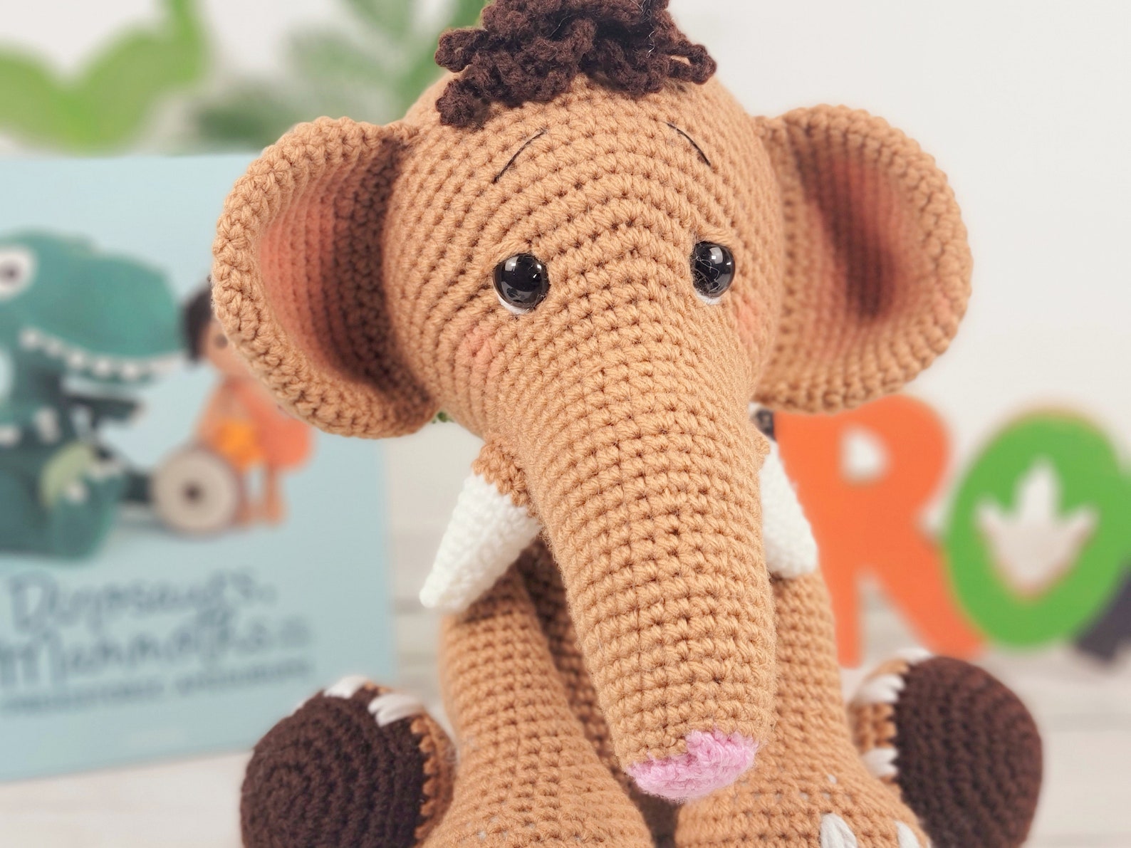 Mammoth Crochet Pattern, Crochet Mammoth, Mammoth Tutorial, Mammoth ...