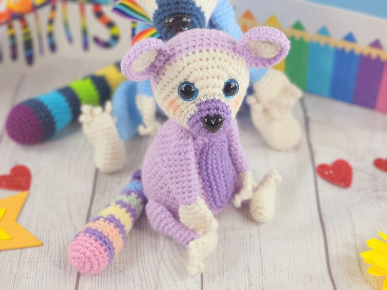 Lemur Lemur Crochet Pattern Crochet Pattern Crochet Lemur - Etsy