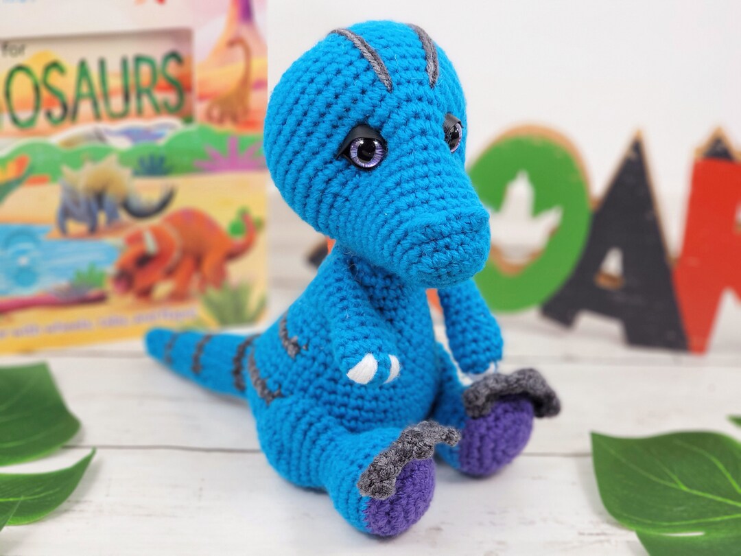 Raptor Pattern, Raptor Crochet Pattern, Dinosaur Pattern, Dinosaur ...