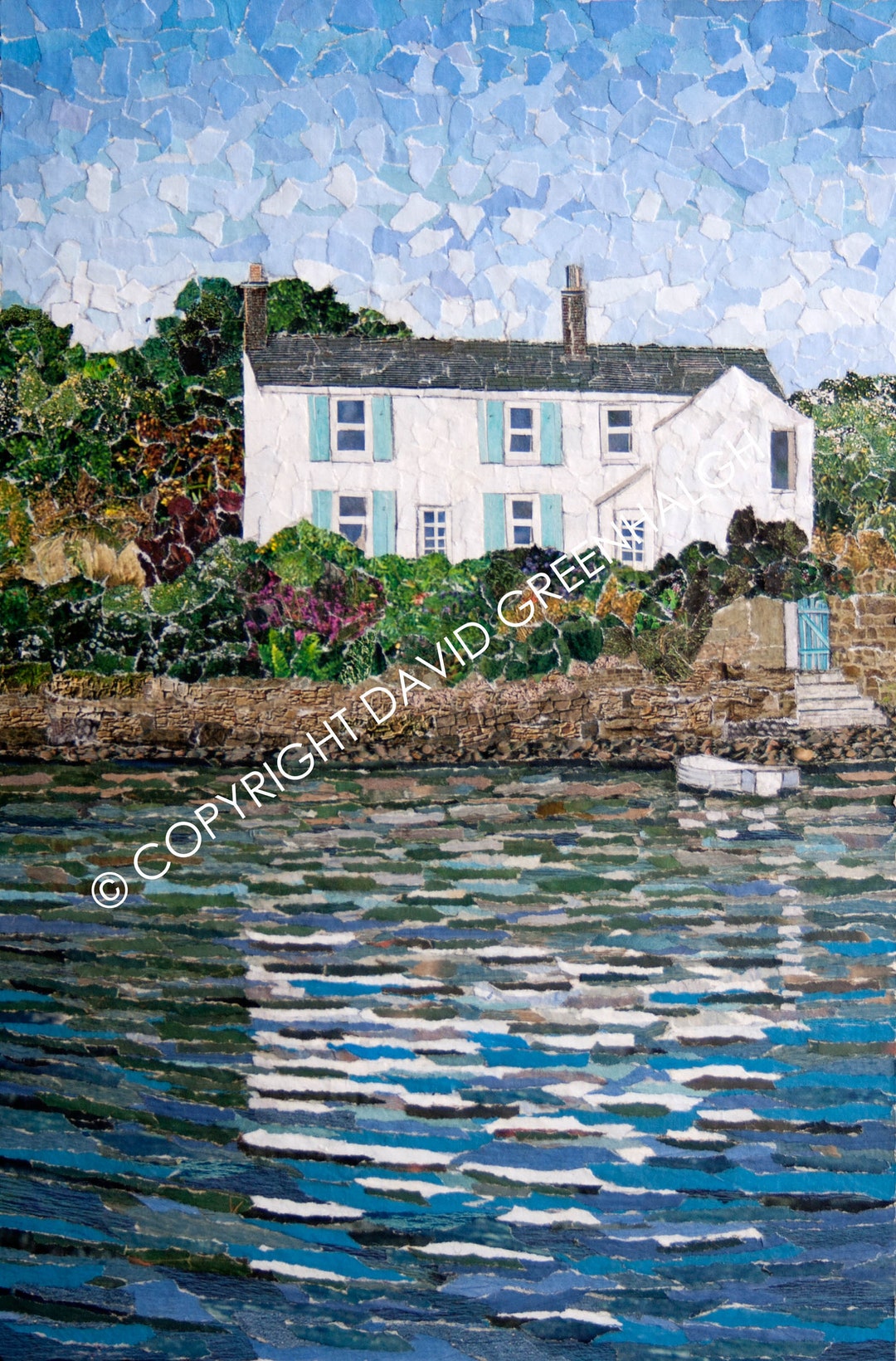 Wilcove - Cornish Village on Bank of River Tamar - Signed, Contemporary ...