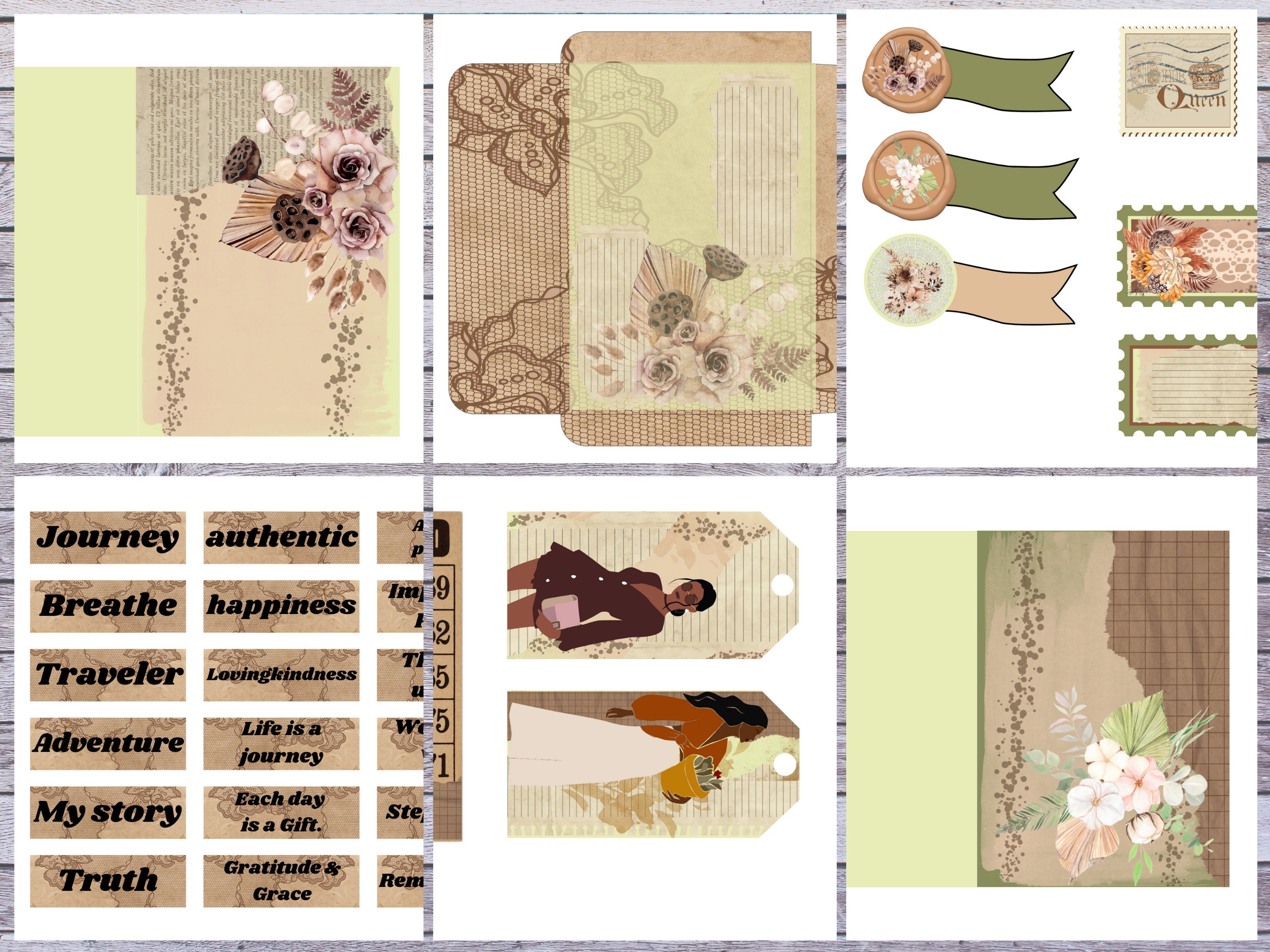 A Journey Instant Download Printable Junk Journal Journal - Etsy