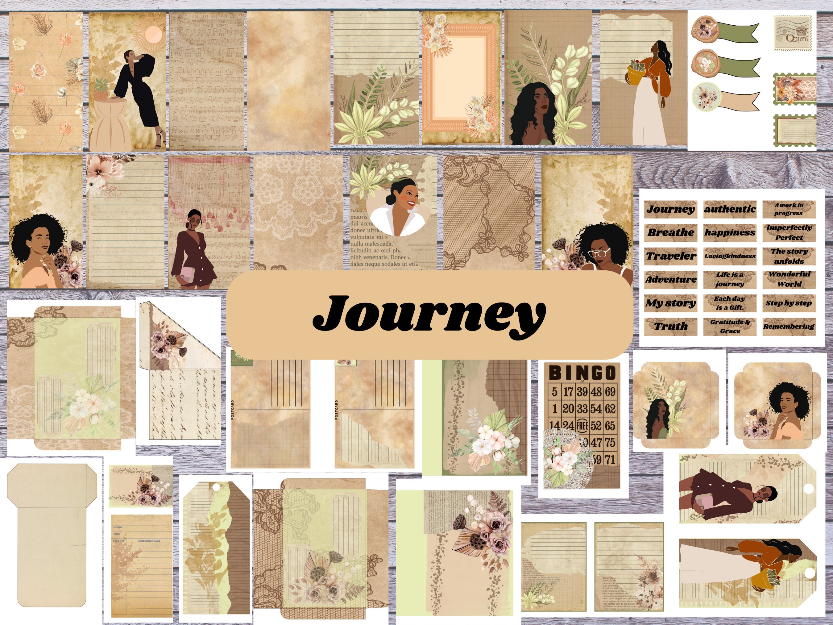 A Journey Instant Download Printable Junk Journal Journal - Etsy