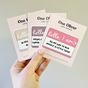 Doing My Best Sticker Water Bottle Sticker Hello I Am Sticker Funny ...