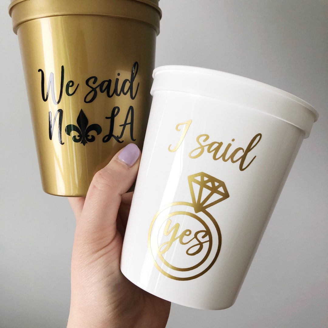 Bachelorette Party Cups, Custom Bridal Cups, Girls Weekend, Personal ...