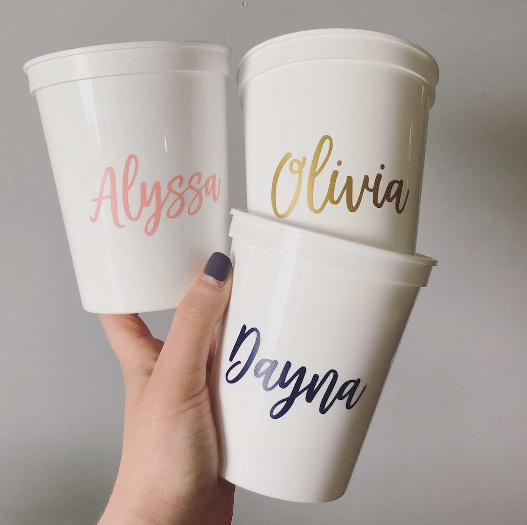 Birthday Name Cup, Custom Cup, Personalized Cup, Personal Gift, Bridal ...