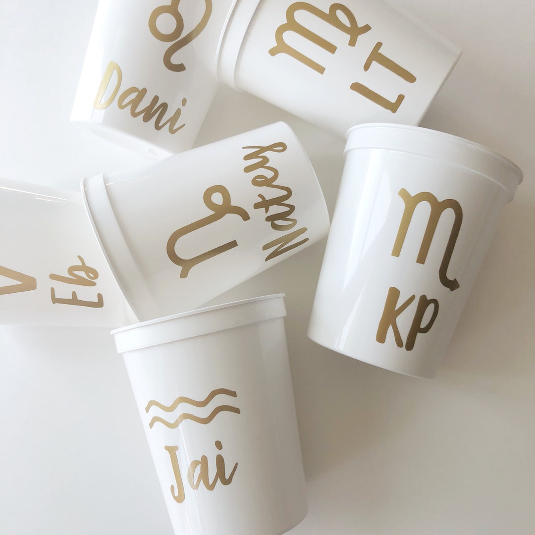 Zodiac Gift, Astrology Present, Initial Gift for Her, Custom Monogram ...