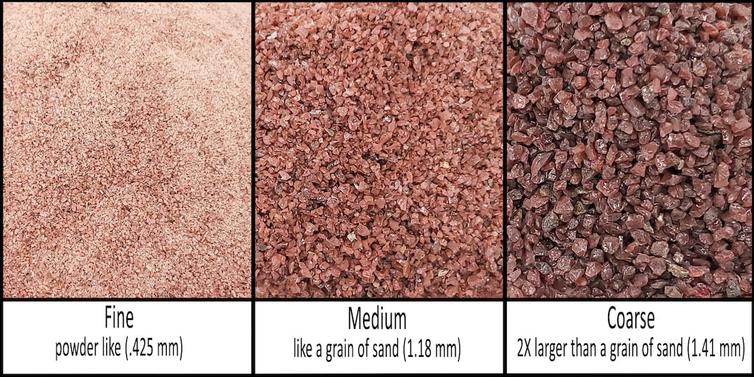 Merlot Red Garnet Natural Stone- Crushed Inlay Stone (fine,medium ...