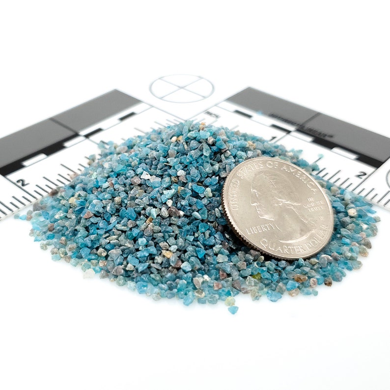 Blue Apatite Natural Stone Crushed Inlay Stone fine - Etsy