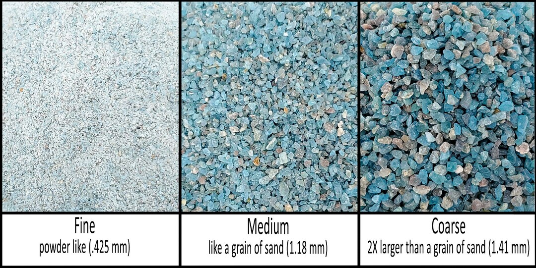 Blue Apatite Natural Stone - Crushed Inlay Stone (fine, Medium,or ...