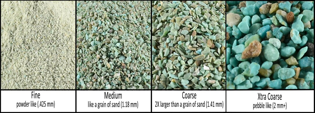 Green Turquoise - Crushed Inlay Stone (fine, Medium, or Coarse - .5oz ...