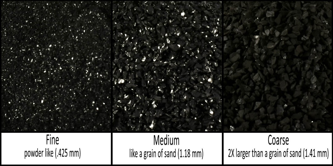 Jet Natural Stone - Crushed Inlay Stone (fine, Medium, or Coarse - .5oz ...