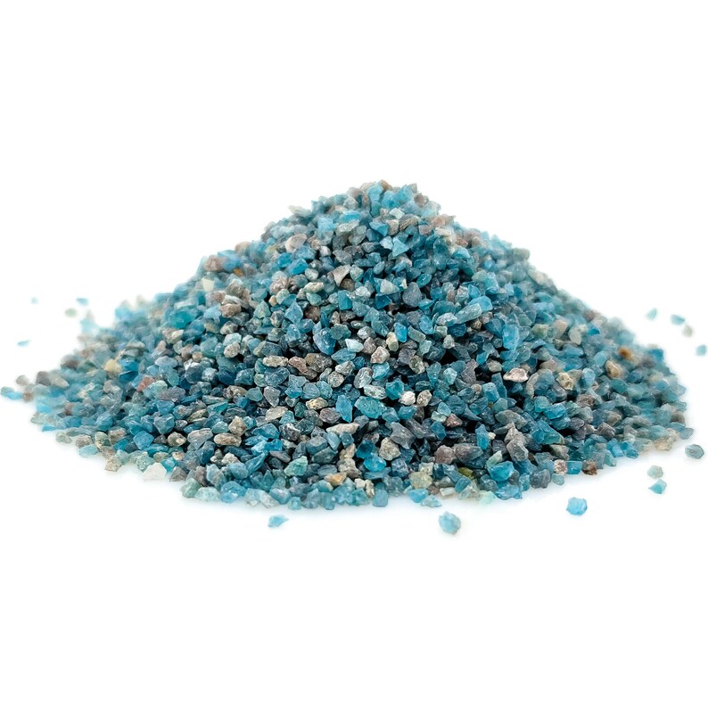 Blue Apatite Natural Stone Crushed Inlay Stone fine - Etsy