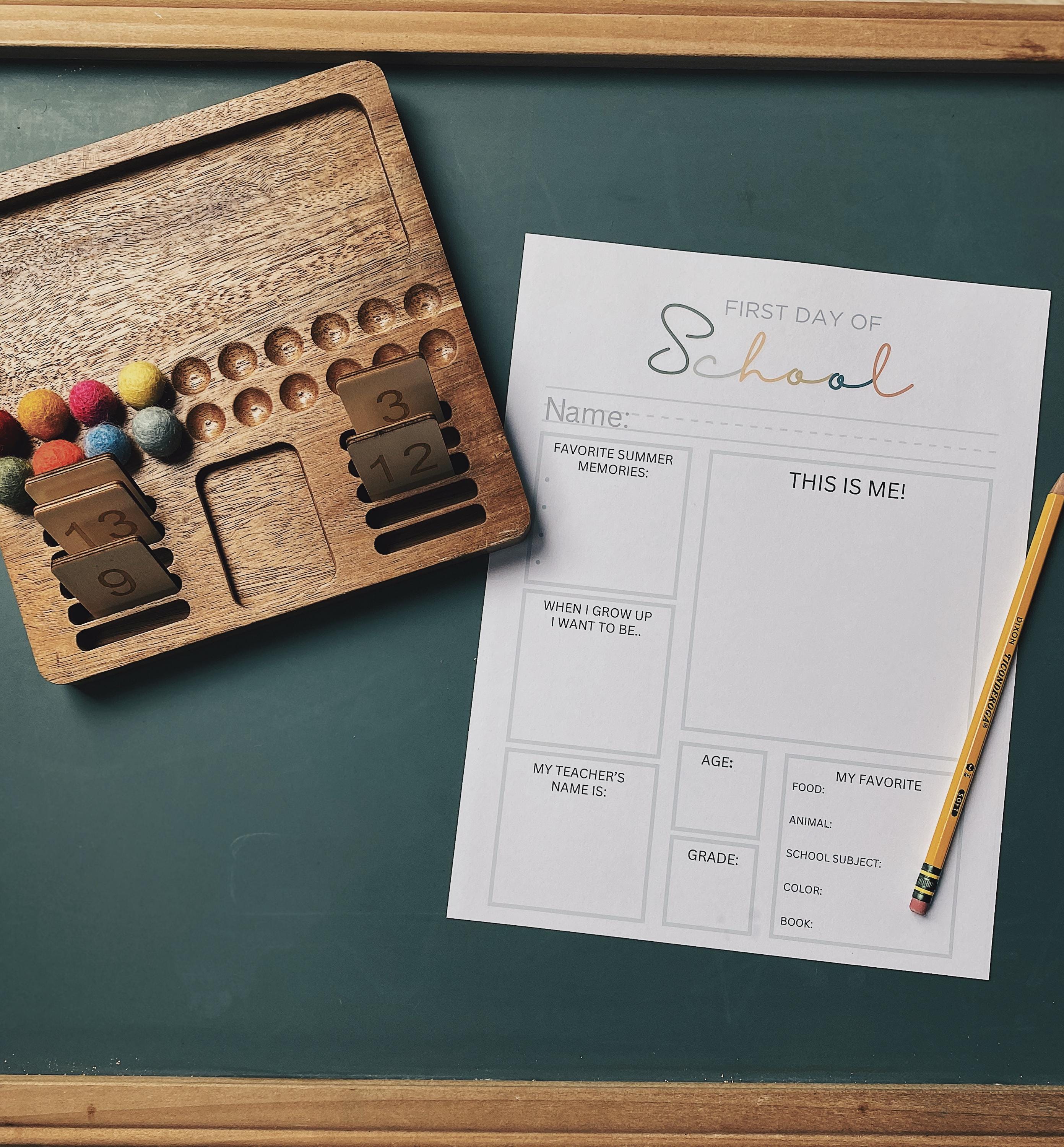 Back-to-school Digital Download Bundle: Questionnaire, Checklist ...