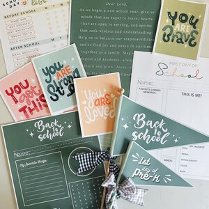 Back-to-school Digital Download Bundle: Questionnaire, Checklist ...