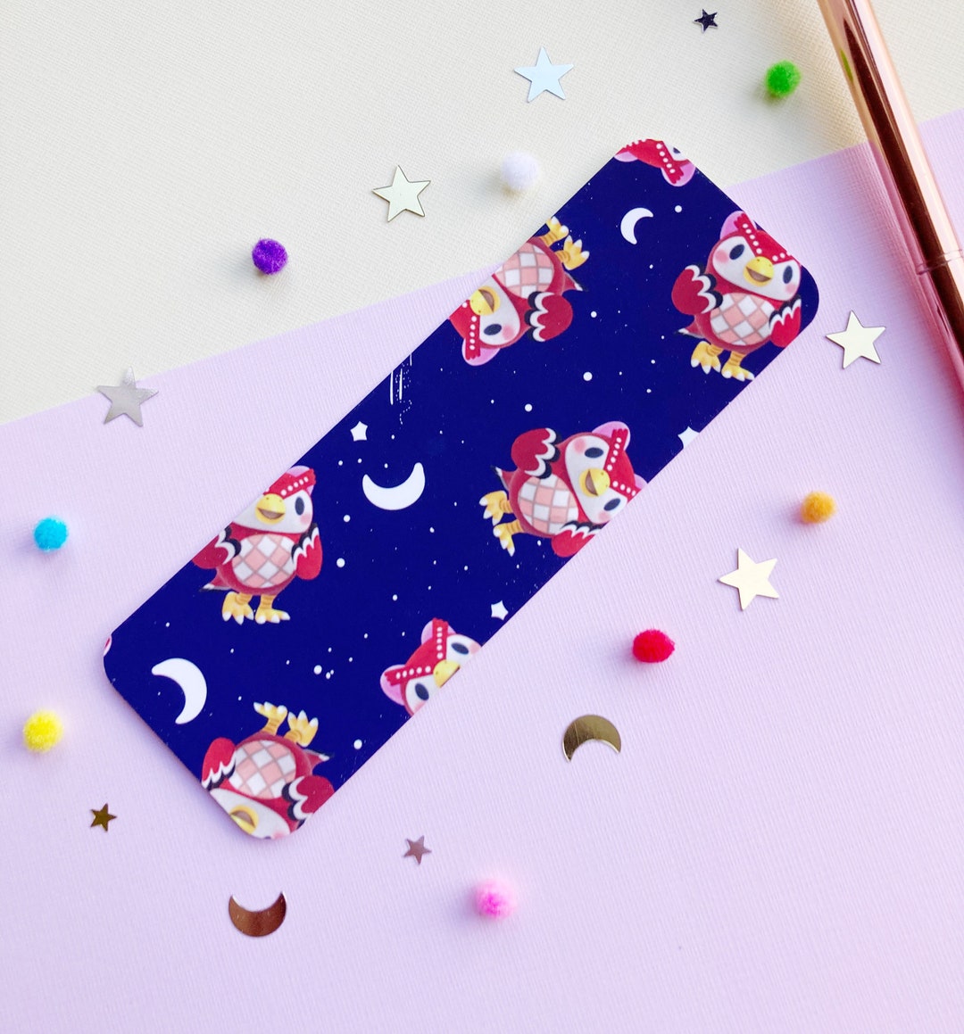 Celeste Bookmark Animal Crossing Gift Velvet Bookmark - Etsy UK