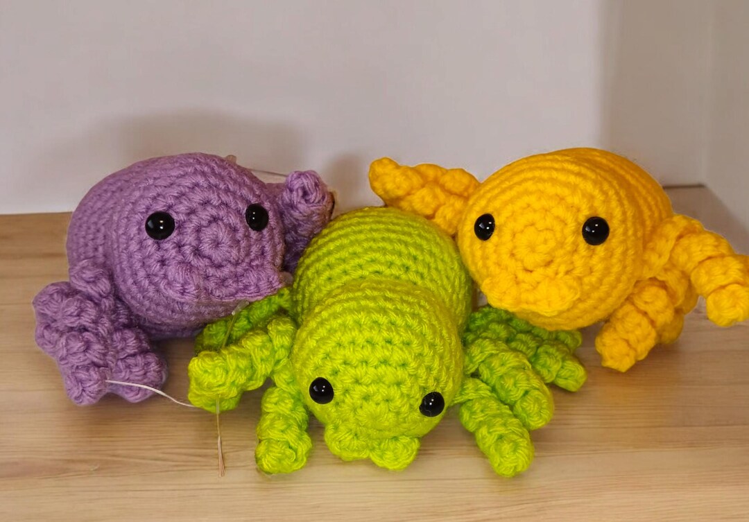 Mini Itsy Bitsy Spider Doll - Sammykaycrochet Unique Halloween Stuffed ...