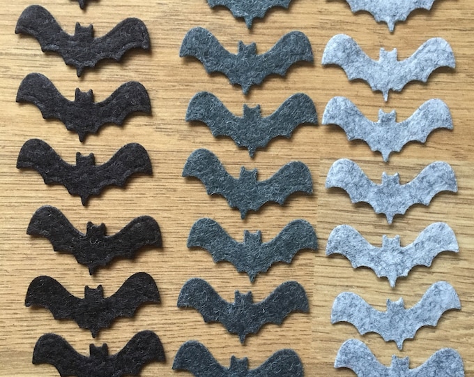 Bat Die Cut, Felt Bats for Halloween and Spooky Decorations, Pack of 10 ...