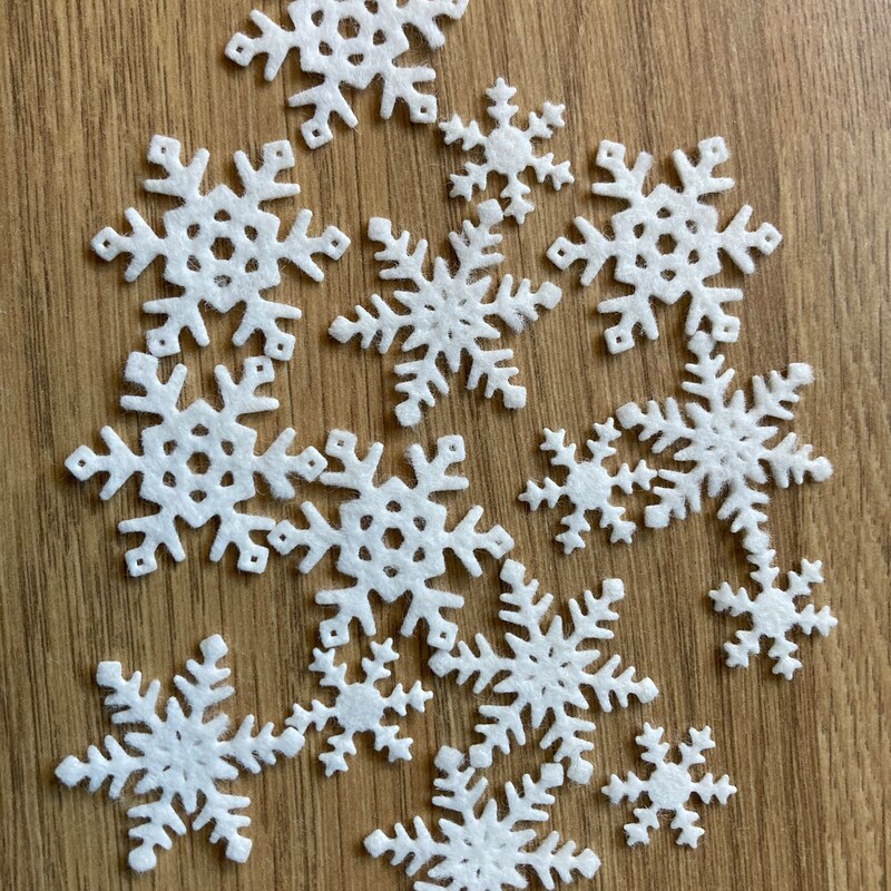 Felt Snowflakes - Etsy
