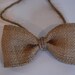 Hessian Bows, 20 Medium Handmade Natural Hessian Bows, Jute Bows ...