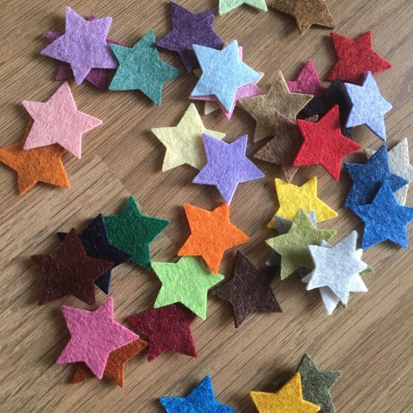 Die Cut Felt Stars - Etsy