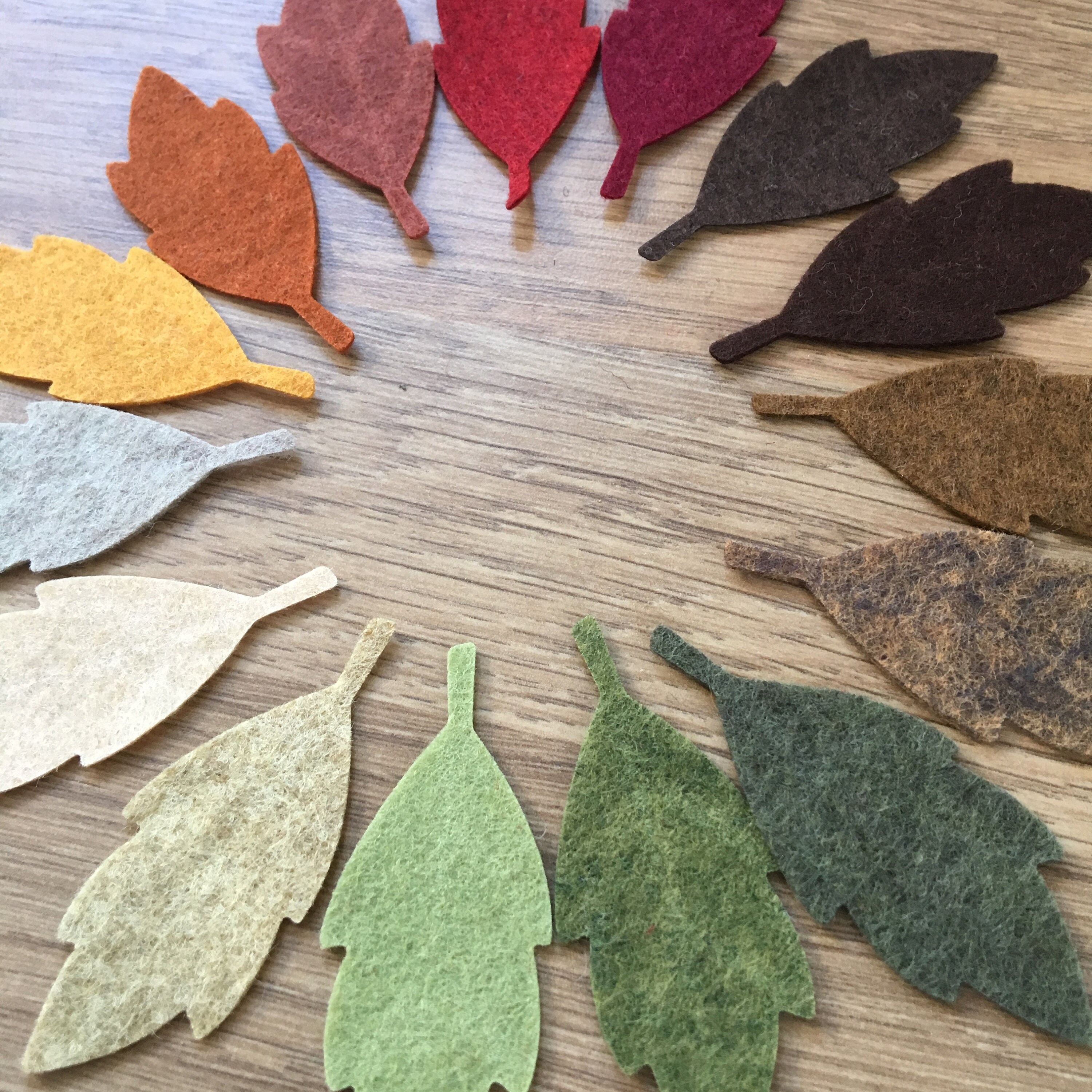 Autumn Felt Leaves Die Cut Felt Leaves Felt Shapes Die Cut - Etsy